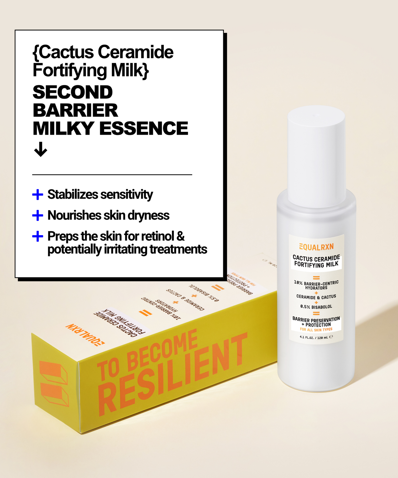 Cactus Ceramide Fortifying Milk – Hydrating Facial Milky Toner – EqualRXN