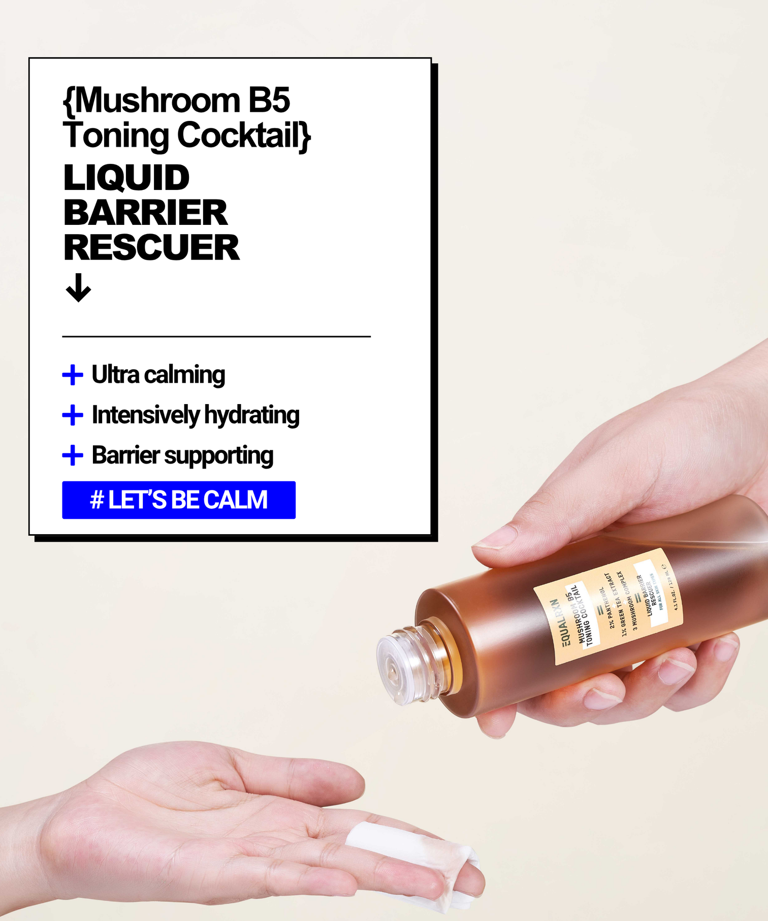 Mushroom B5 Toning Cocktail - Hydrating Soothing Facial Toner – EqualRXN